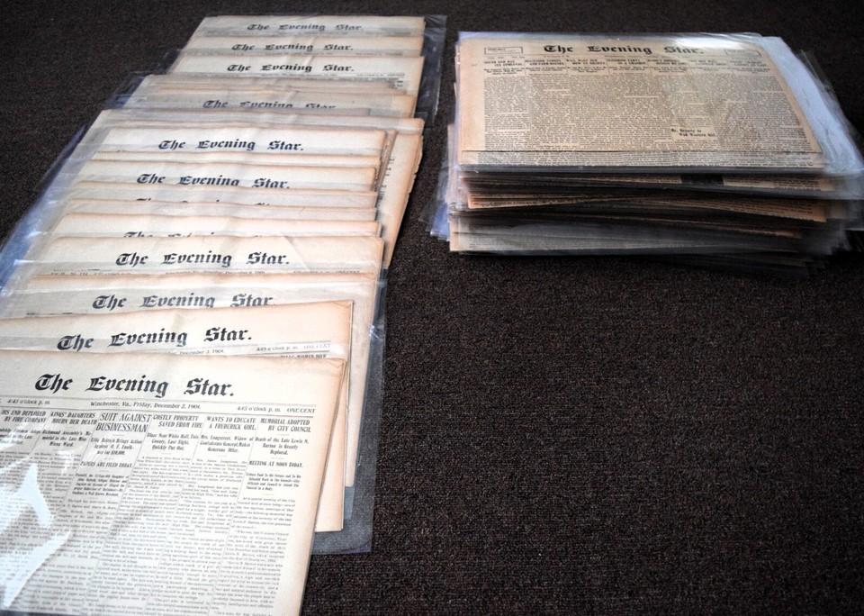 "The Evening Star" Winchester, Virginia-1904 Newspapers-269 Papers | eBay