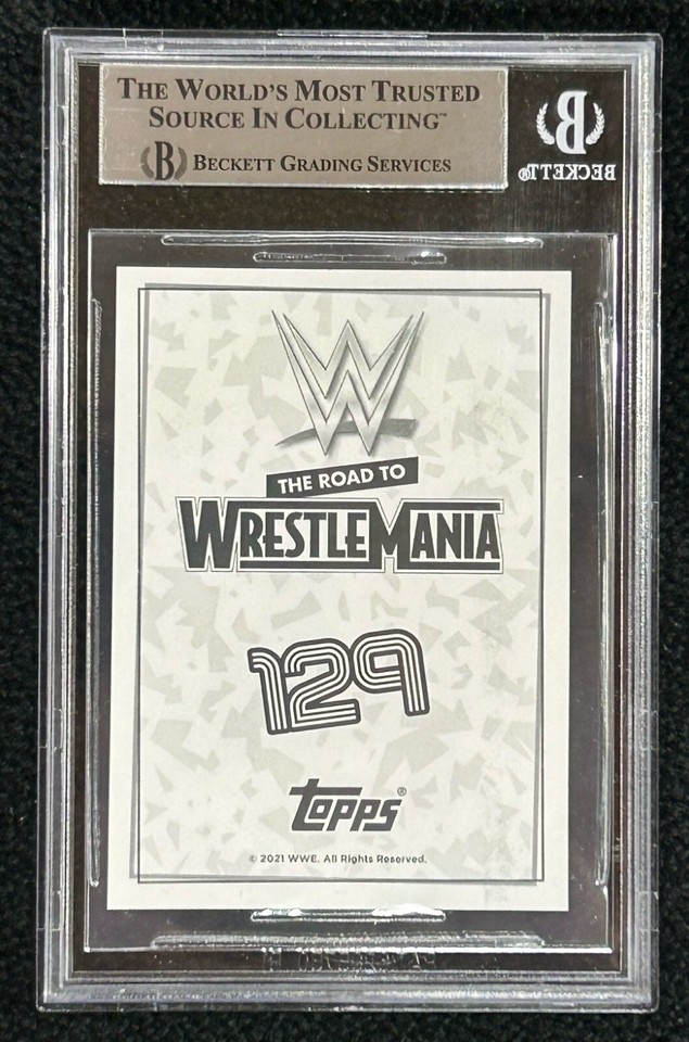 Rhea Ripley Signed 2021 Topps WWE U.K. Sticker Card #129 Beckett ...