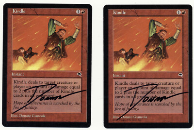 MTG Kindle Tempest X2 Signed Donato Giancola Magic The Gathering | eBay