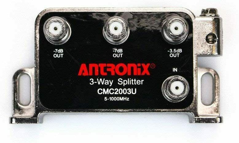 LOT OF (2) 3-way Antronix CMC2003U Cable Splitters Coaxial 3 output pro ...