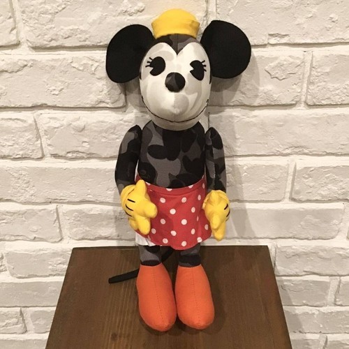 2008 BAPE x Disney BAPE camo Minnie Mouse Plush Doll A Bathing Ape New ...
