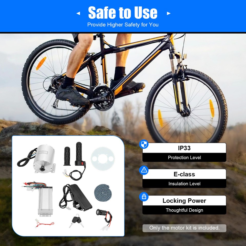 MX650 Brushless Motor Kit For Electric Bicycle E Bike Dirt Bike Razor ...