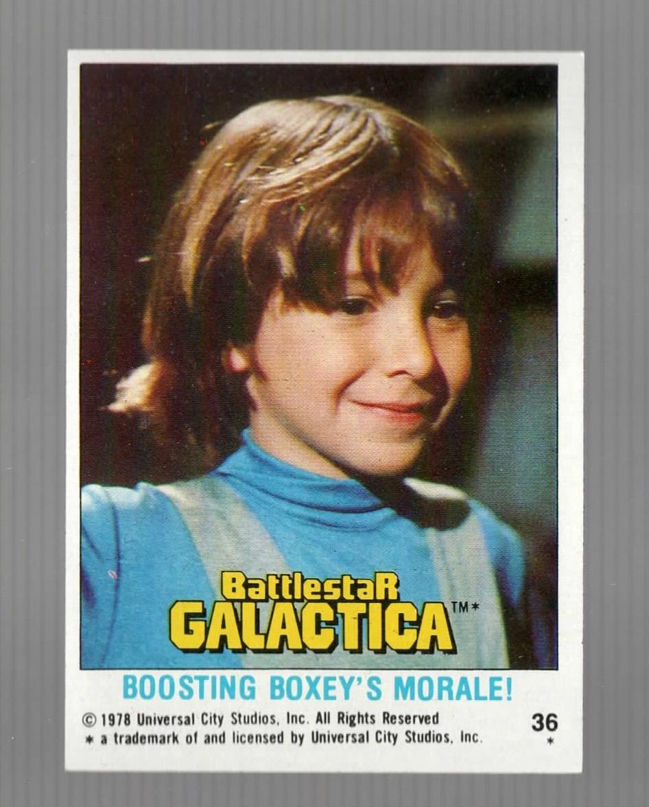 1978 Topps Battlestar Galactica Boosting Boxey's Morale! #36 Excellent ...