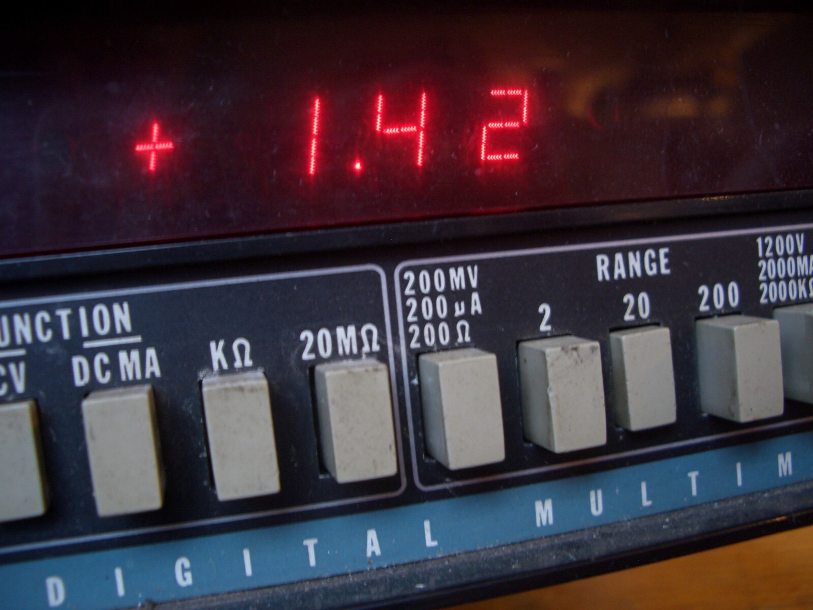 Fluke 8000A Digital Multimeter, vintage voltmeter & ammeter, retro ...