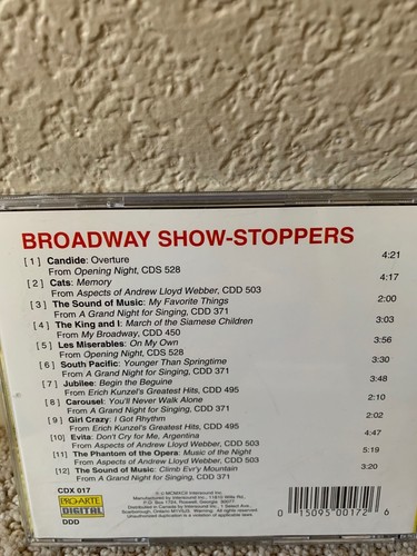 BROADWAY SHOW - STOPPERS CD PRO-ARTE | eBay