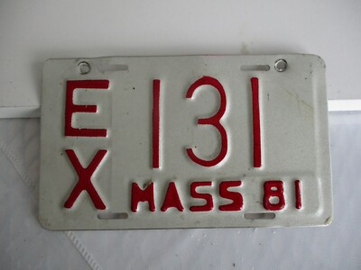 1981 Massachusetts Motorcycle License Plate Tag BX 131 | eBay