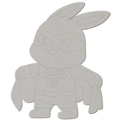 Pappe Super Bunny - 5-50cm Basteln Deko | eBay.de