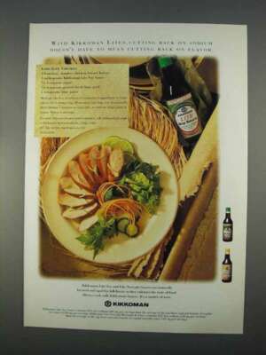 1996 Kikkoman Lite Soy Sauce Ad - Lime-Lite Chicken | eBay