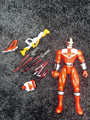 Power Rangers Time Force TF Fighter Red Time Force Ranger With Weapons ...