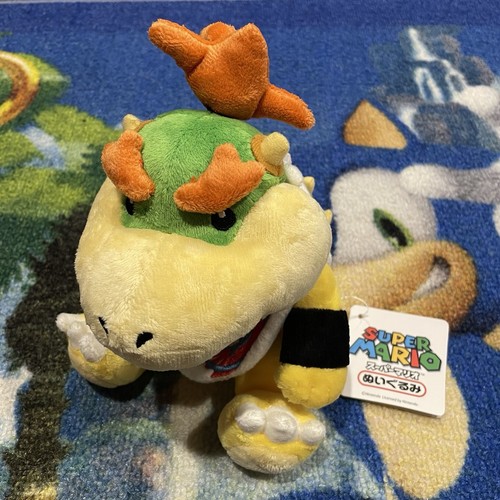 Super Mario BOWSER JR Plush Toy Sanei 2009 Tagged 7" Nintendo Japan | eBay