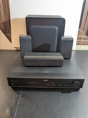 RCA Home Theater System RT2380BK Digital Receiver 3 Speakers 1 ...