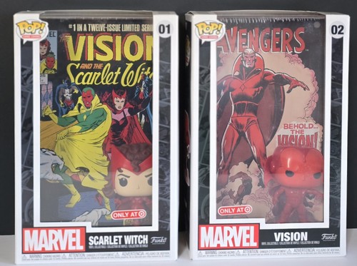 Funko Comic Covers, Lot Of 2. Wanda And Vision Together Again! Scarlet ...