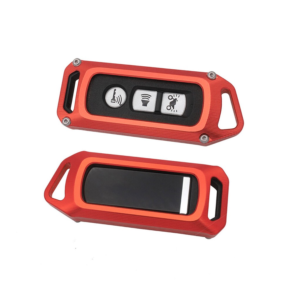 Red Flip Remote Key Shell Cover Case Fob Bag For Yamaha XMAX 125 250 ...