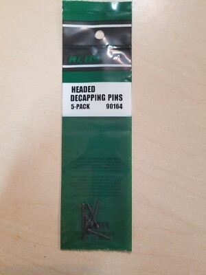 RCBS Headed Decapping Pins, 5 pack. Mpn 90164, NIP 76683901644| eBay