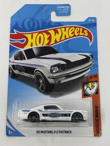 Hot Wheels Muscle Mania White ‘66 Ford Mustang 2+2 Fastback #72 TB | eBay