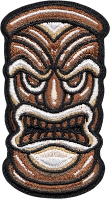 Patch - Angry Tiki Face Polynesian Hawaiian Traditional Mask Iron On ...
