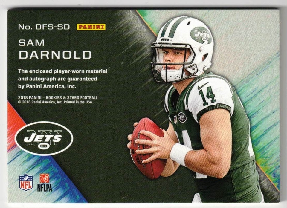 SAM DARNOLD - 2018 Rookies & Stars Rookie Patch Autograph Prime 25/25 ...
