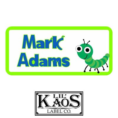 42 Personalized Waterproof Name Labels Bug Stickers Tag Kids Baby ...