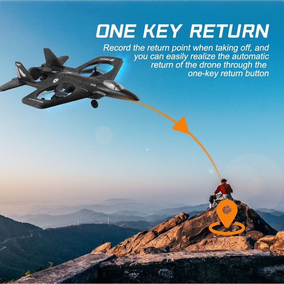 Combat RC Drone Helicopter 2.4G 6CH Stunt Roll Airplanes Quacopter ...