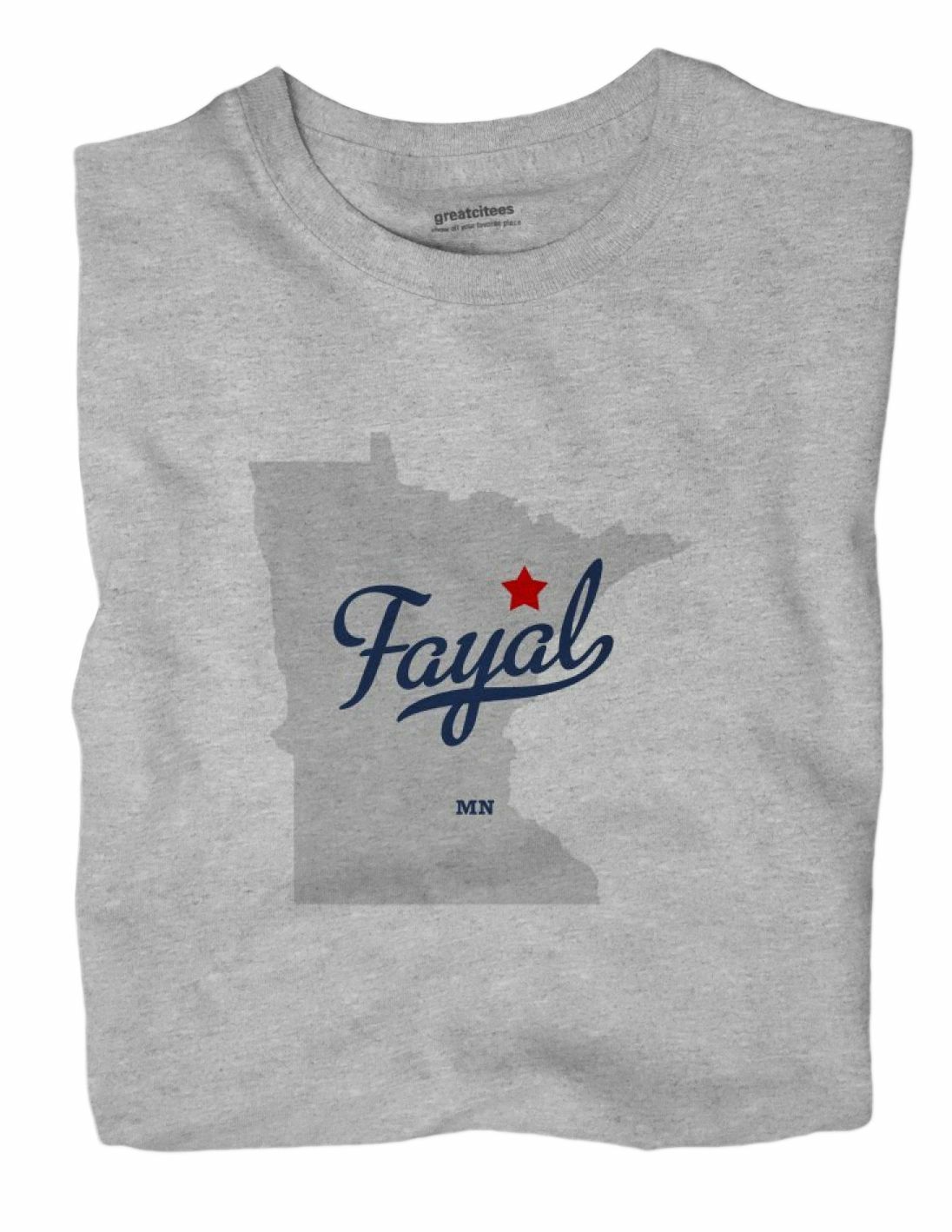 Fayal Minnesota MN T-Shirt MAP | eBay