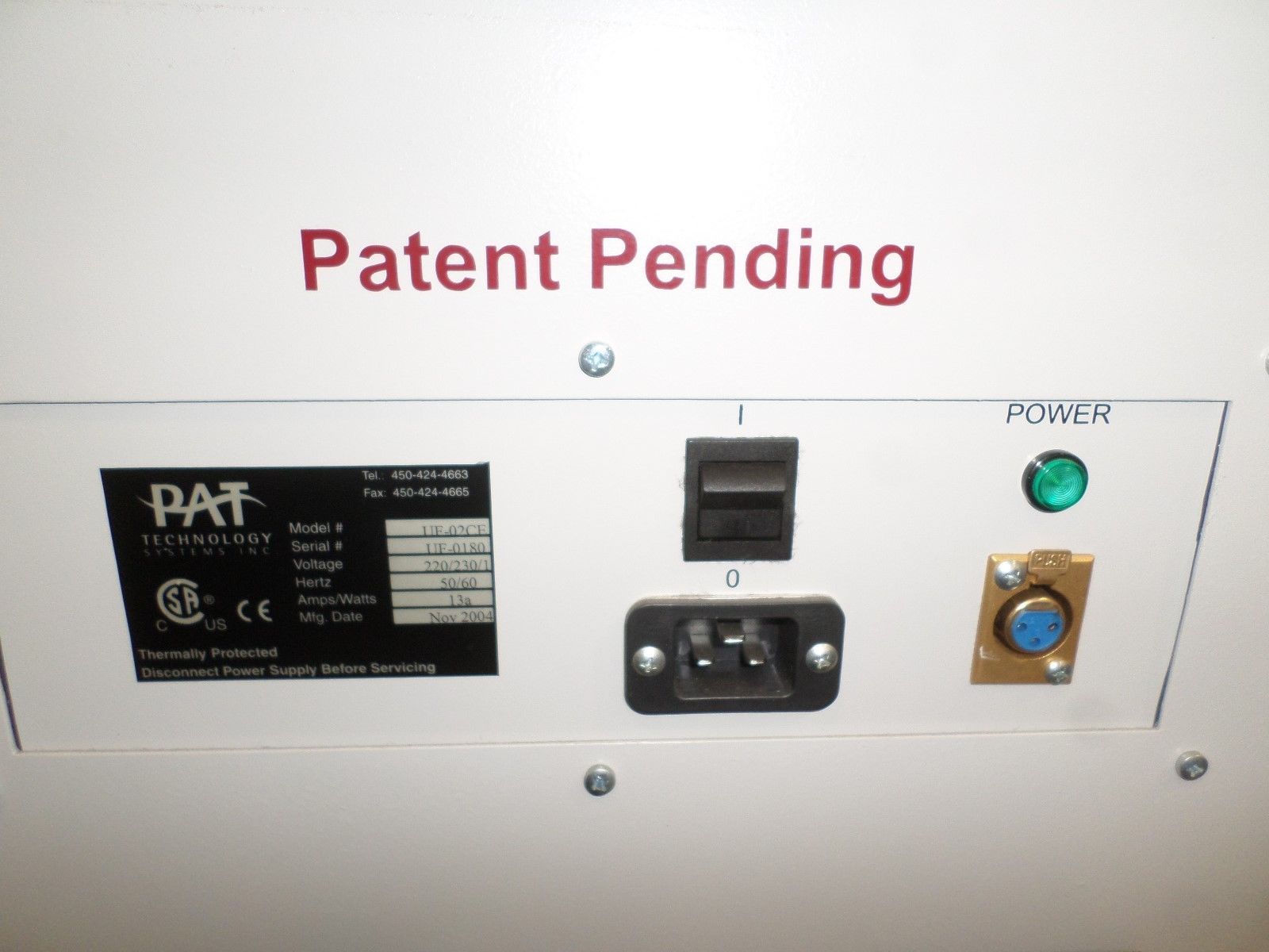 Presstek Dimension 400 CTP w/External Chiller & PAT UE-02EC (computer ...