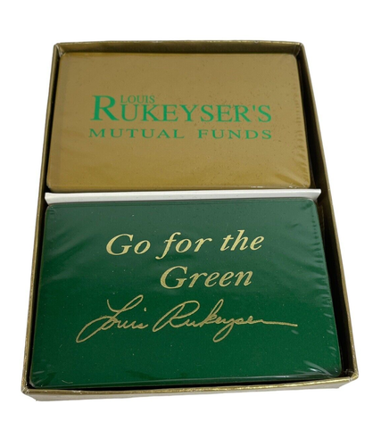 Vtg Playing Cards Louis Rukeyser's Wall Street Stock Funds Market New ...