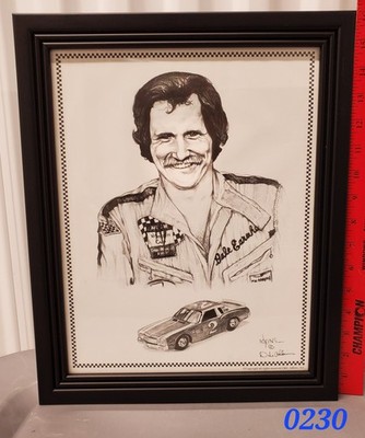 Dale Adkins Art Sketch Drawing Framed Print Of Dale Earnhardt Sr & #2 ...