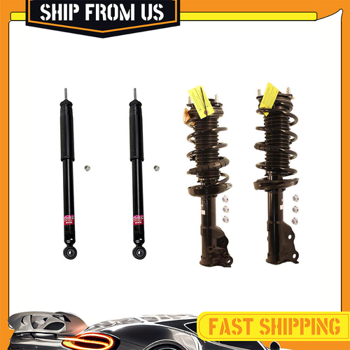KYB Front Rear Shocks Struts w/ Coil Spring Set For 2006 2007 2008 ...