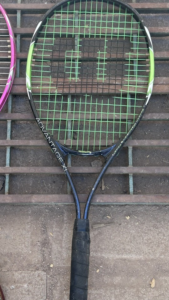 Wilson Advantage XL Tennis Racket Tactical Alloy VMatrix X-8 Stop Shock ...