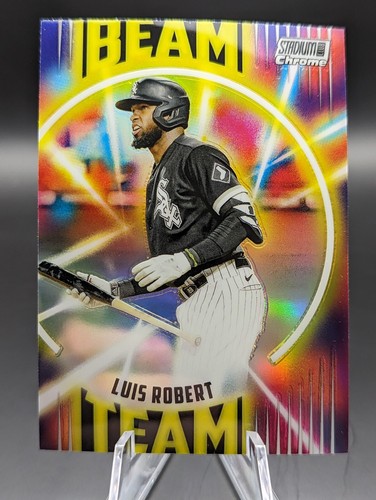 2022 Topps Stadium Club Chrome Luis Robert Beam Team #BT-23 White Sox ...