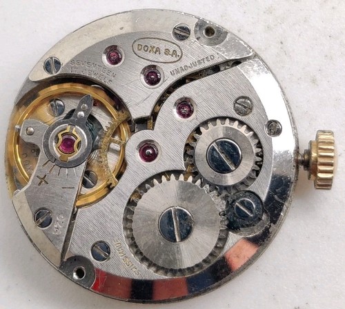 Rare Doxa High Grade Cal. 8 3/4 67 17 Jewel watch movement Runs For ...