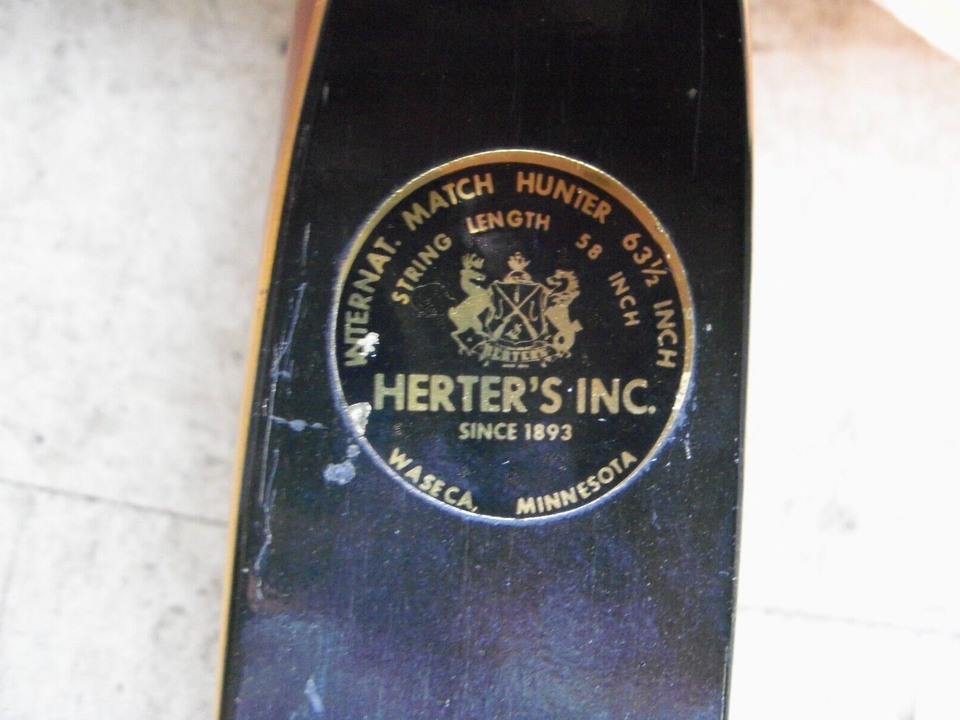 HERTER'S "INTERNATIONAL MATCH" 63 1/2" R.H Recurve Bow, Archery | eBay