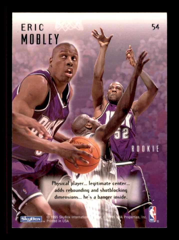1994 Basketball Skybox Eric Mobley Milwaukee Bucks #54 RC | eBay