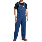 HISEA Men Denim Bib Overall Relaxed Fit Work Dungarees Mechanic ...