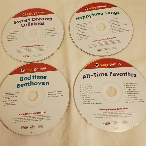 Lot of 4 Baby Genius Music CDs Bedtime Beethoven Lullabies Favorites | eBay