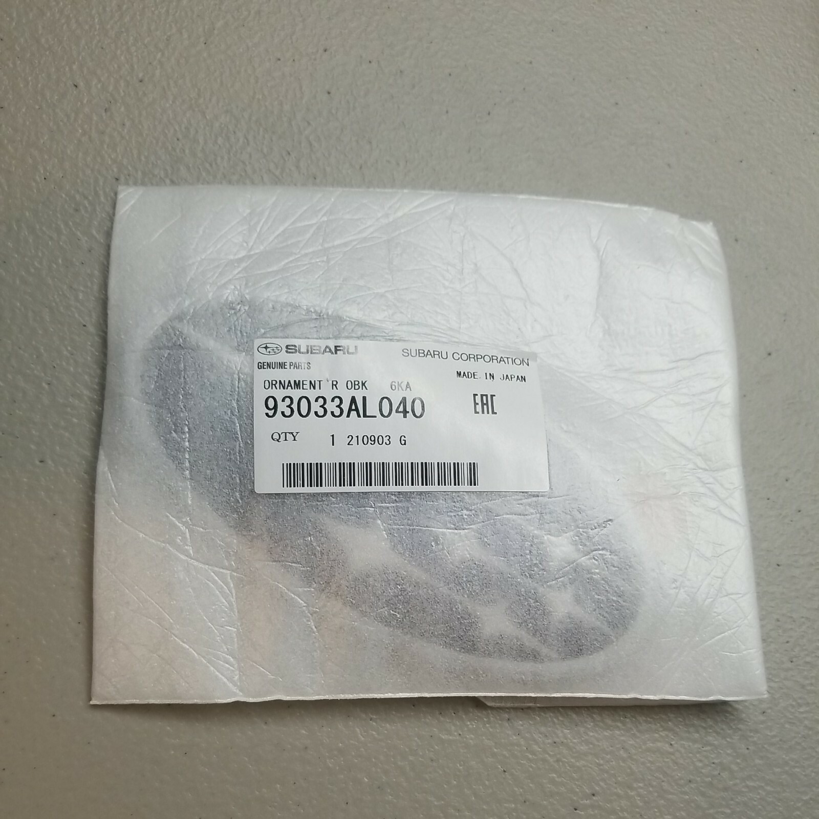 Genuine 2015-2022 Subaru Outback Hatch Emblem 93033AL040 | eBay