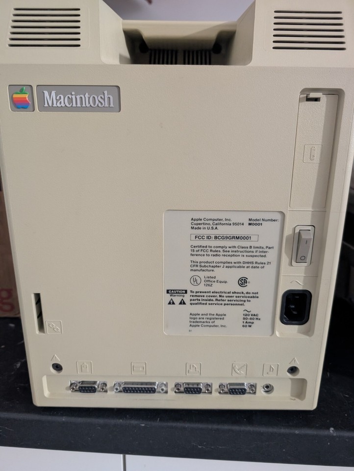 1984 APPLE MAC 128K Model M0001 Bundle, Includes Original Case & Software Pgms | eBay