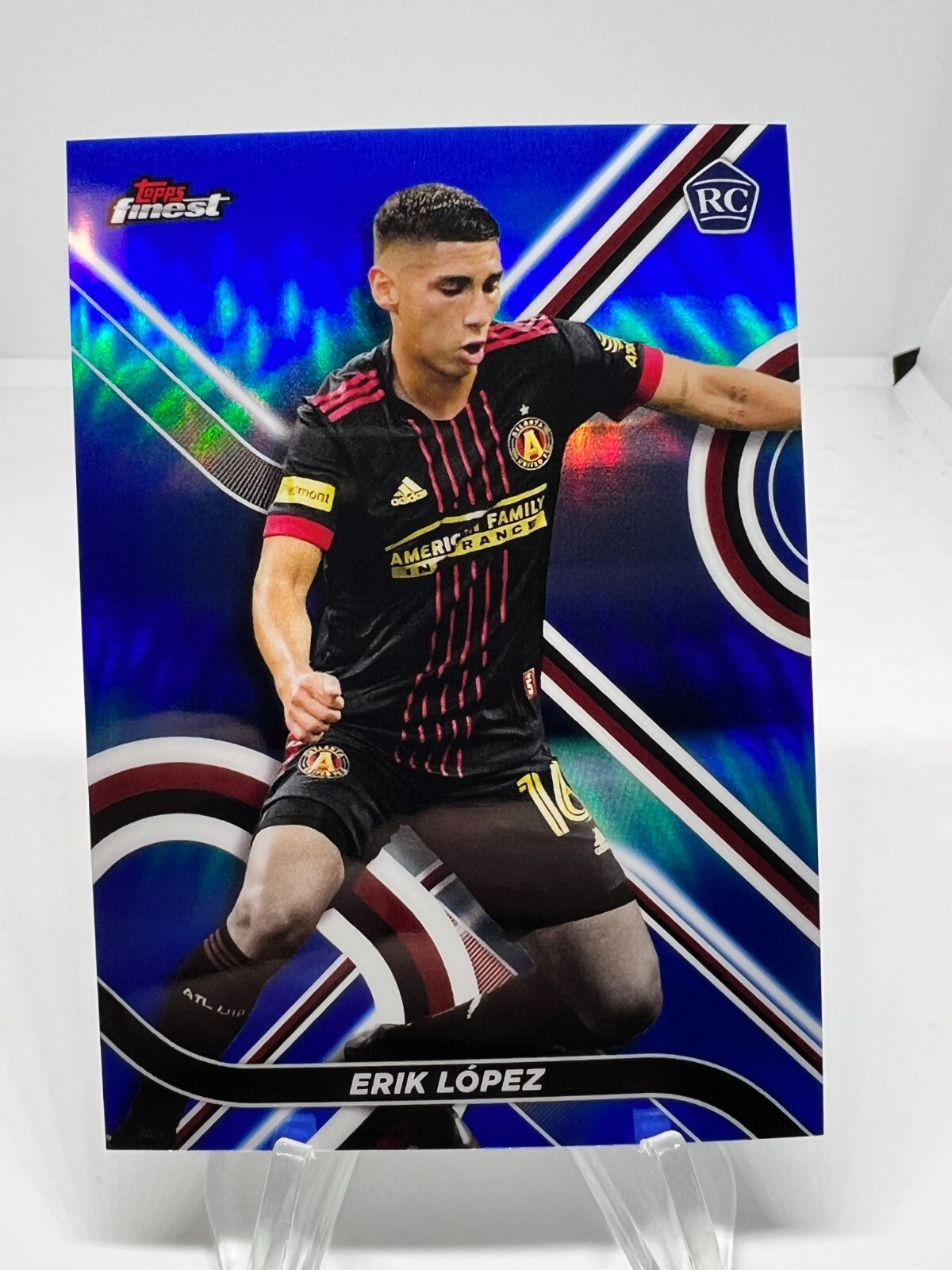 2022 Topps Finest MLS Erik Lopez Blue Refractor /150 Rookie RC #16 | eBay