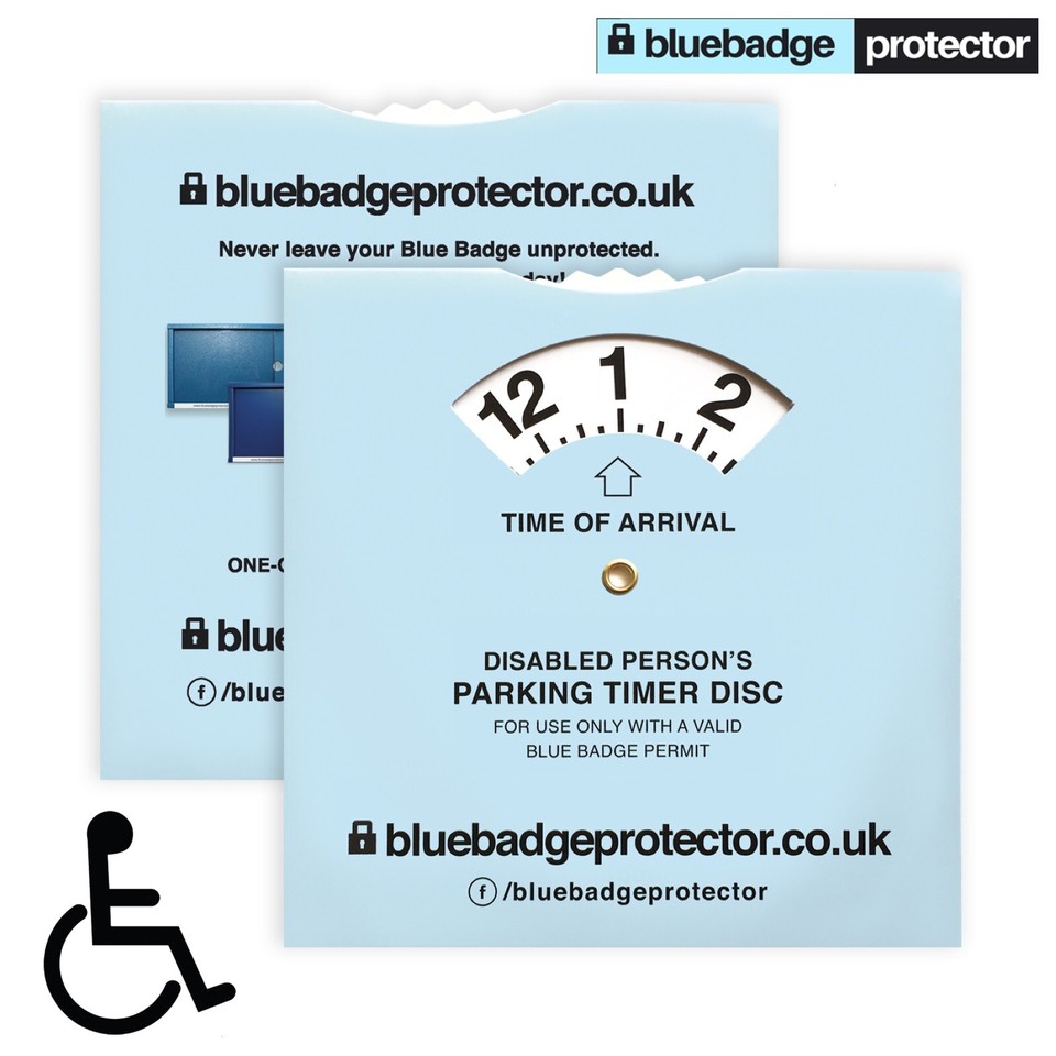 Blue Badge Double Protector Disabled Anti Theft Lockable Security ...