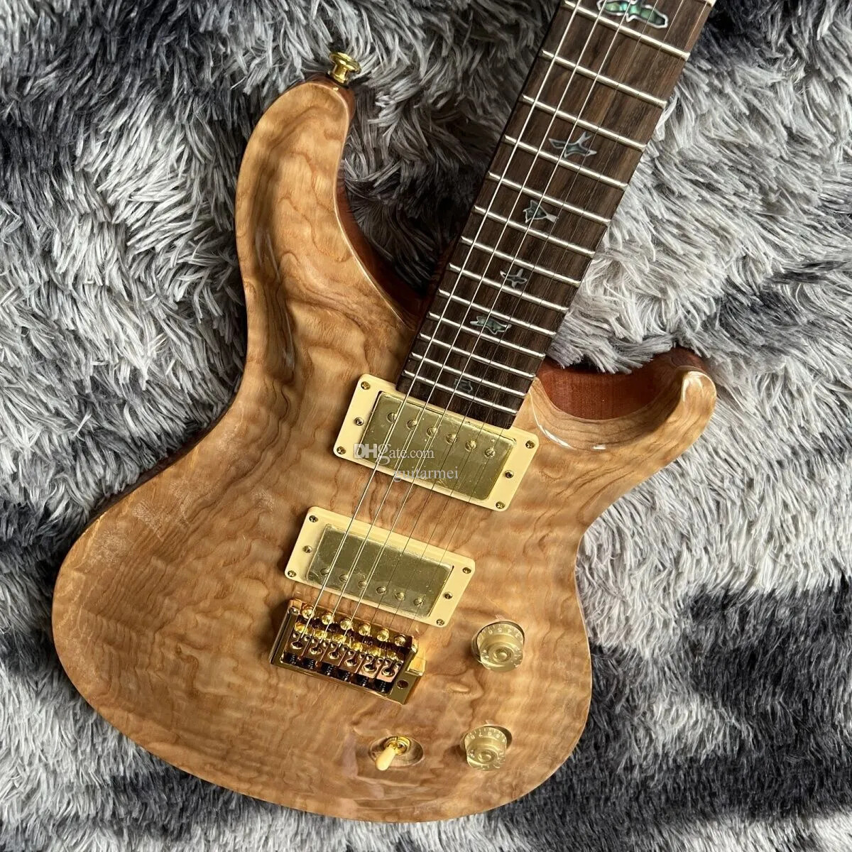 Hot Sale Custom Portable Prs Electric Guitar, Log Color, Jacaranda ...