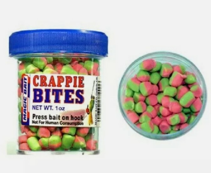 1 Oz Jar Magic Bait Crappie Bites Fishing Dough Baits Pink Chartreuse ...
