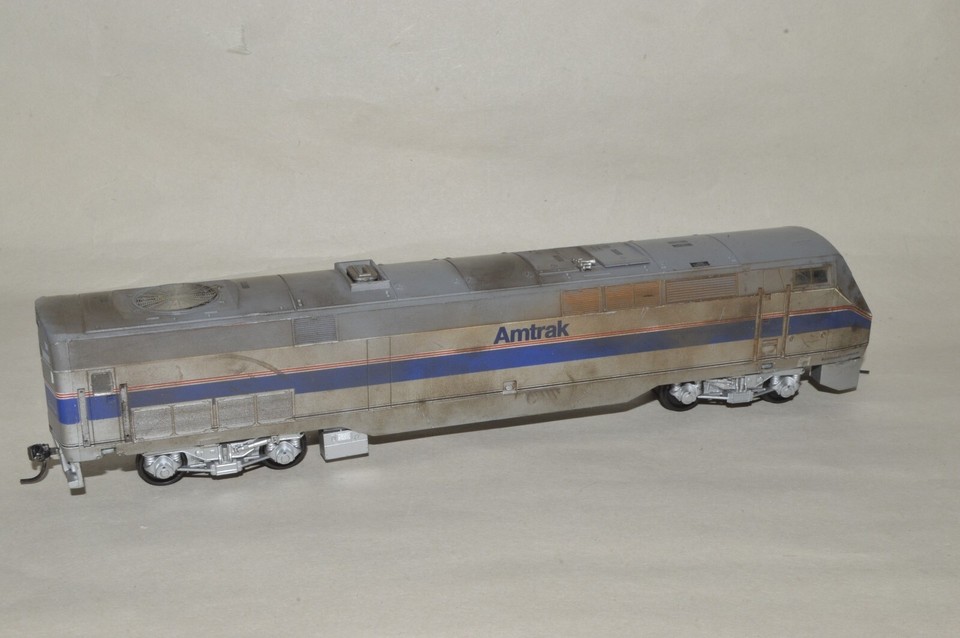 HO scale Athearn Amtrak phase 4 GE AMD103 P42 locomotive train DUMMY ...
