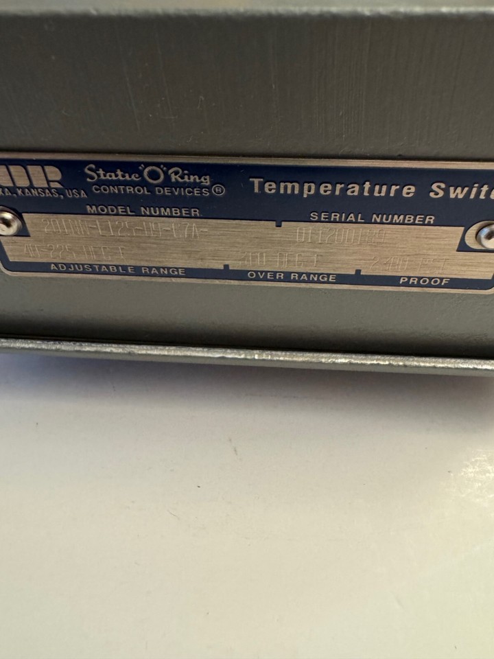SOR 201NN-L125-U9-C7A Temperature Switch, New | eBay
