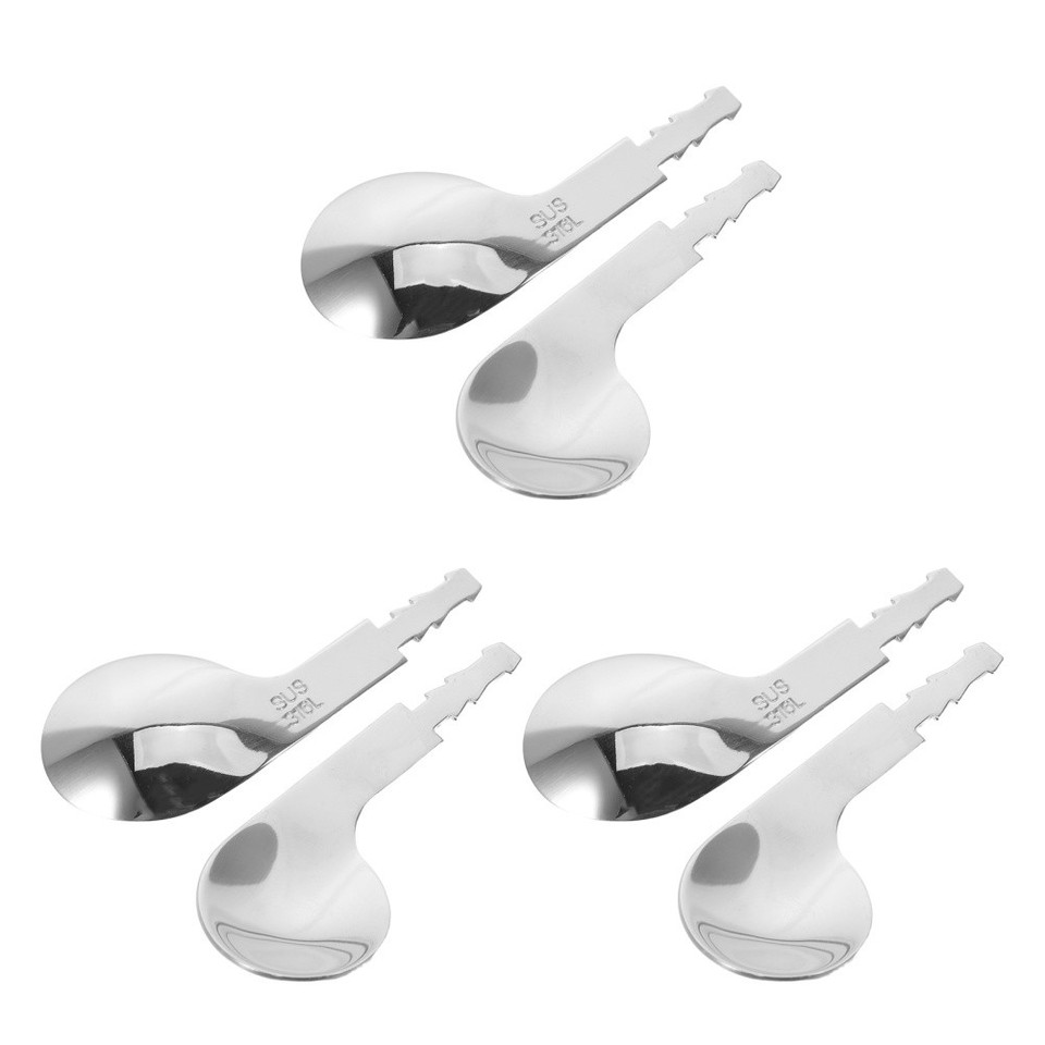 6 Pcs Kid Adaptive Utensil Replacement Part Detachable Spork Head Child ...