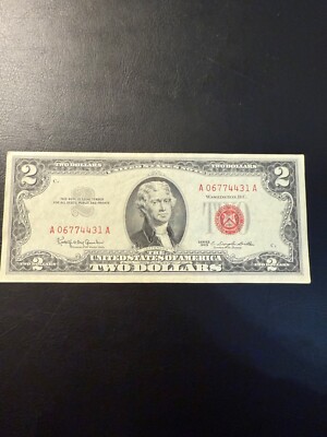 1963 C2 Two Dollar Note Serial A 06774431 A -Uncirculated | eBay