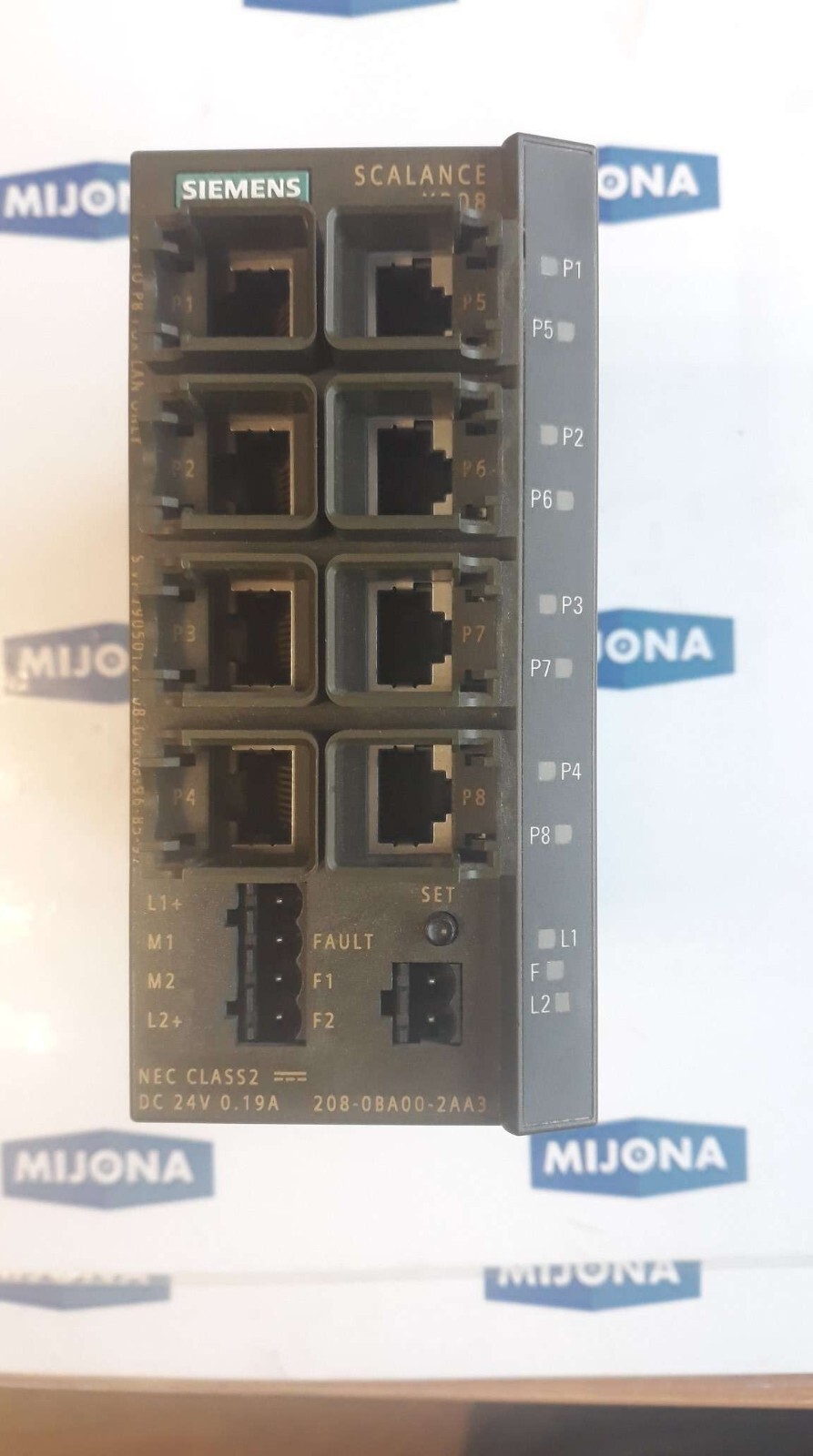 SIEMENS simatic NET INDUSTRIAL ETHERNET SWITCH SCALANCE X208 6GK5208 ...