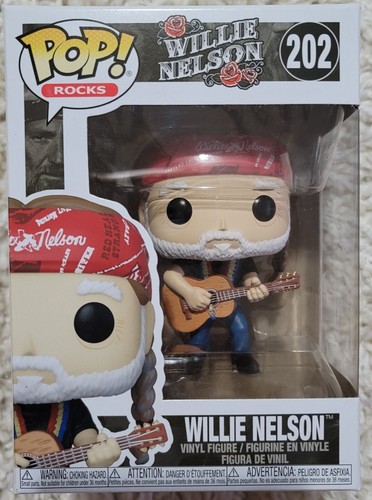 Funko Pop Rocks WILLIE NELSON American Country Music Icon Vinyl Figure ...