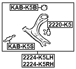 Ball Joint Front Arm Fits Hyundai 54500-N9000, 54501-N9000, 54530-L1000 ...