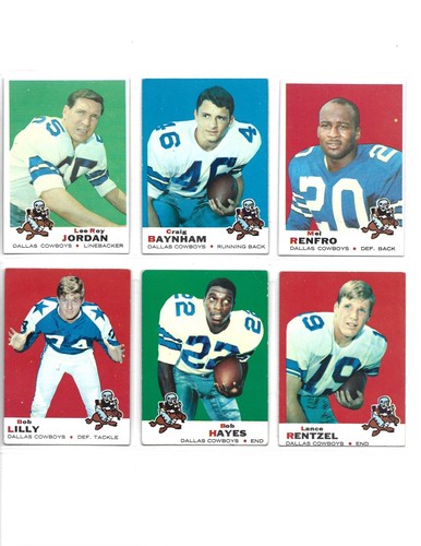 1969 Topps Football Dallas Cowboys 12 card team set | eBay
