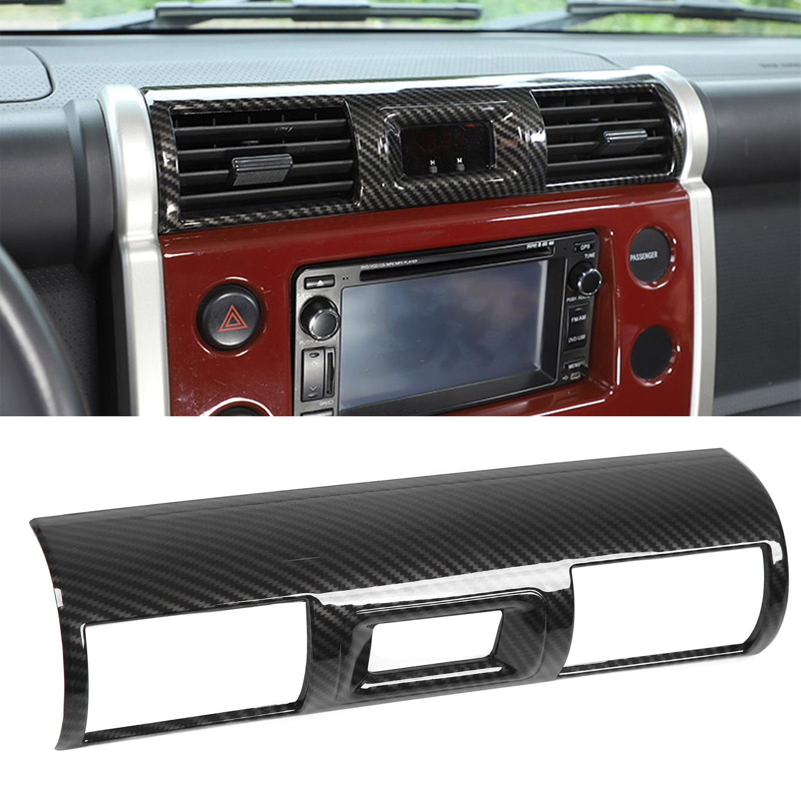 .* Central Control Air Outlet Vent Panel Carbon Fiber Style For FJ ...